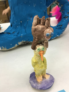 Art Room Blog: Mini Monsters in Clay...