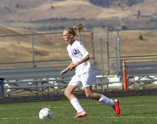 On the bleachers: Polson Girls - Belgrade Soccer Photos