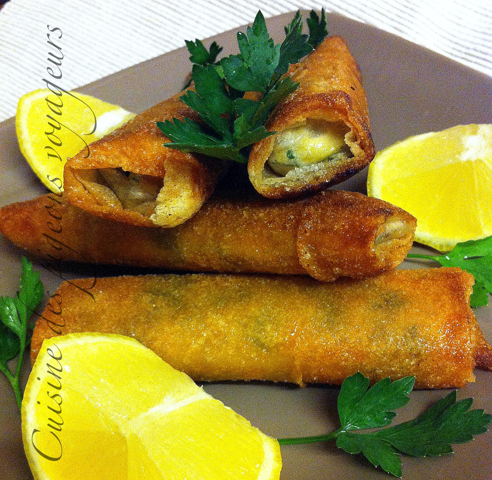 C@hier de recettes...des pigeons voyageurs!!: Bourek (Bricks) au Poulet ...