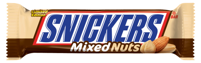 New Mixed Nuts Snickers Bar
