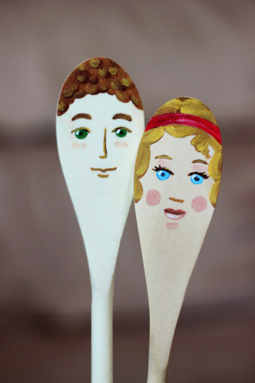 bedtime tales: Wooden Spoon Puppets