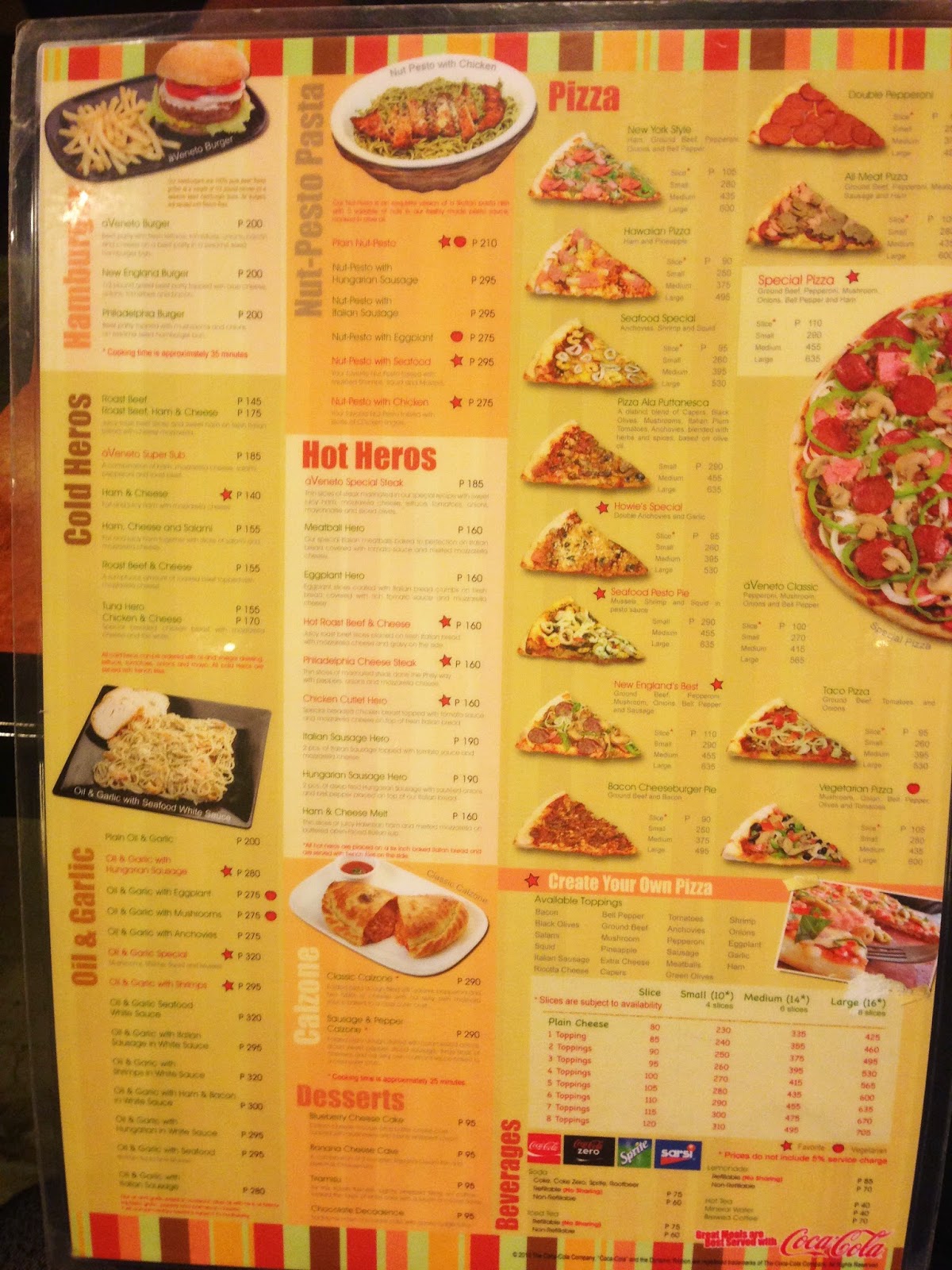 tetadventurer: Comfort Food with Affordable Price at Aveneto Pizzeria ...