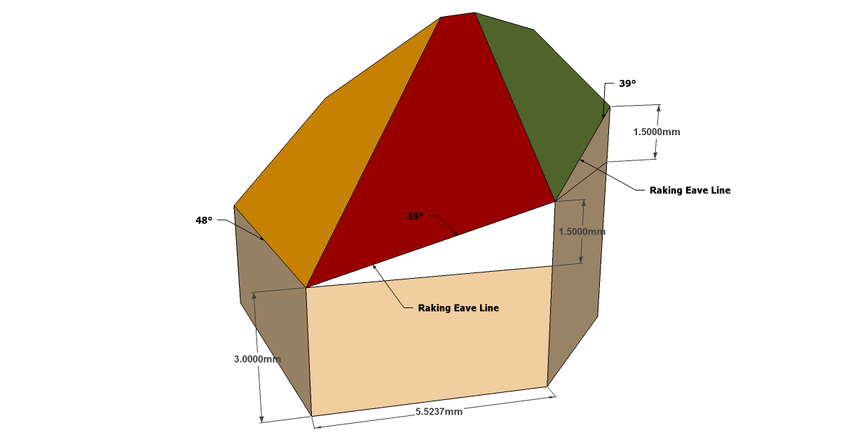 Roof Framing Geometry: Dachausmittlung -- Complex Geometric Roof Design