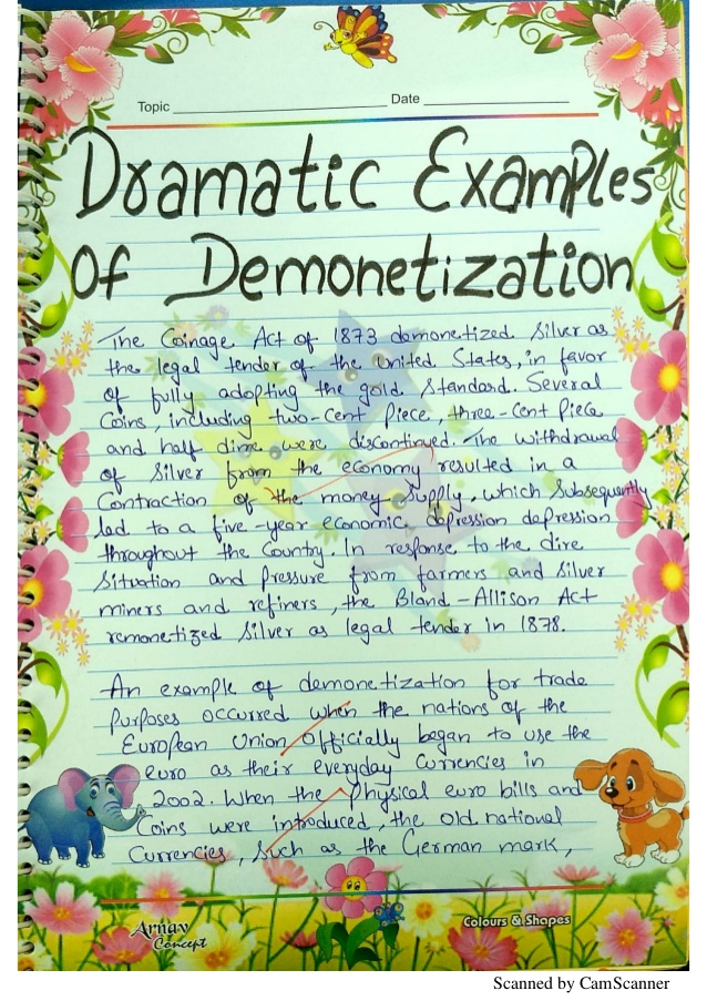 Economics Project: DEMONETIZATION