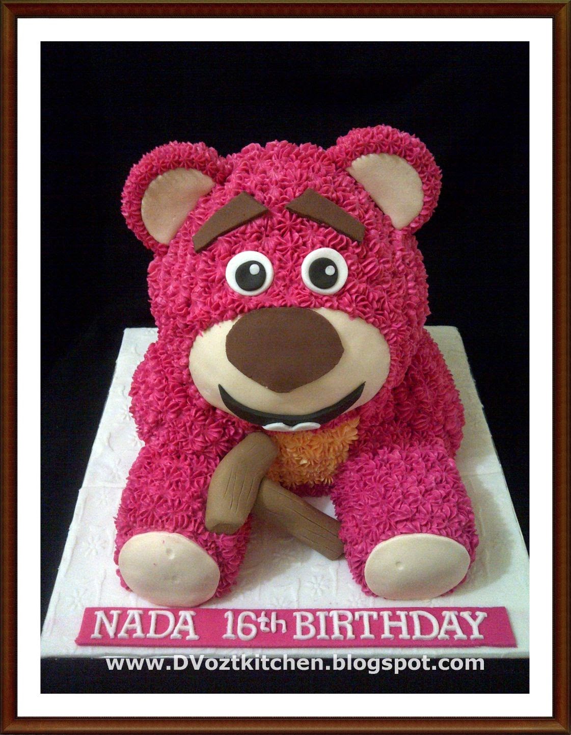 Orange Cake: Lotso Bear Cake for Nada