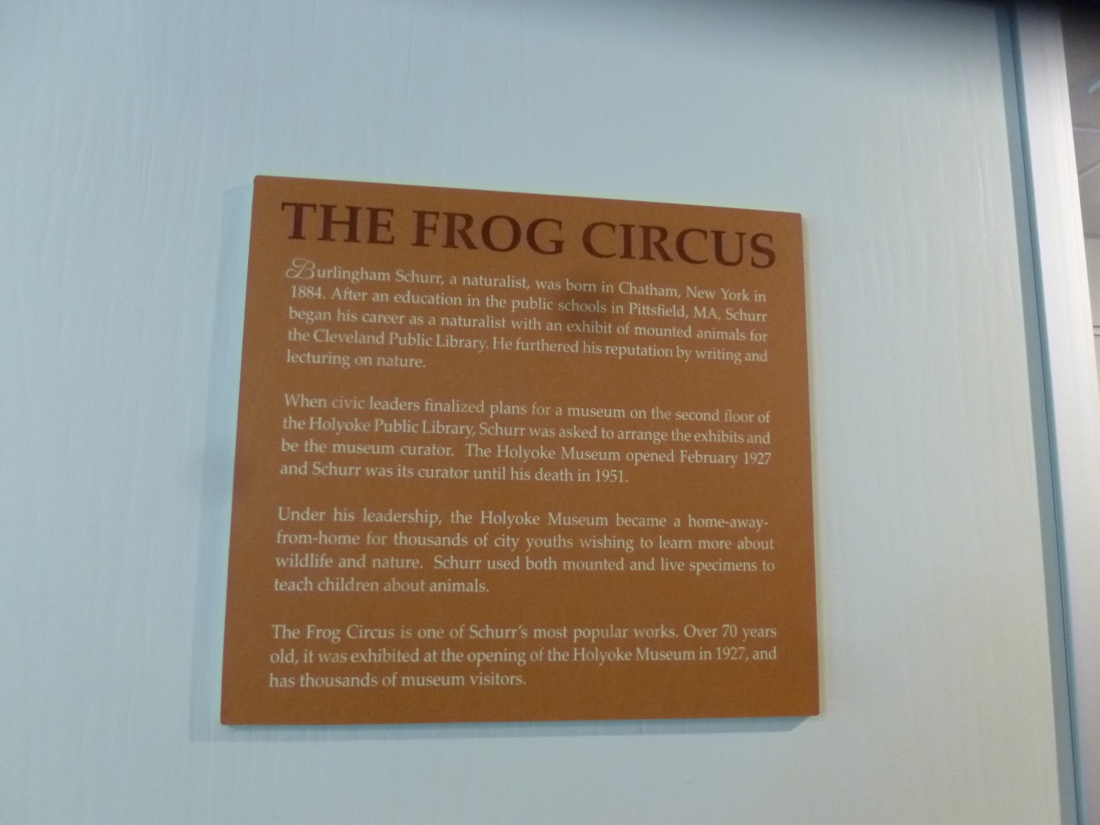 Photo-ops: Roadside Attraction: Dead Frog Circus - Holyoke, MA