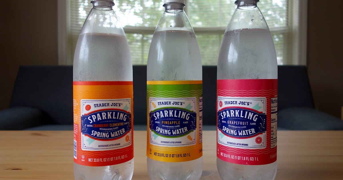 Trader Joe's Sparkling Spring Water (Cranberry Clementine, Pineapple, and Grapefruit Flavors)