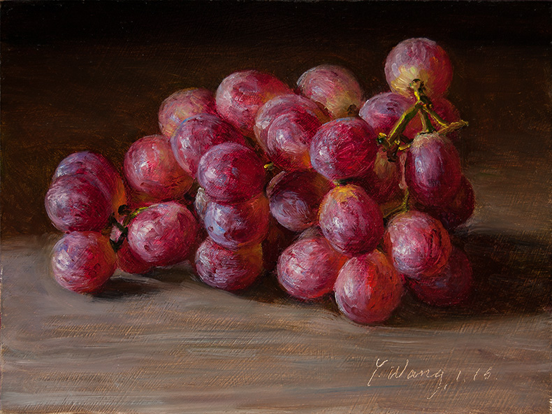 Wang Fine Art: grapes original painting a day