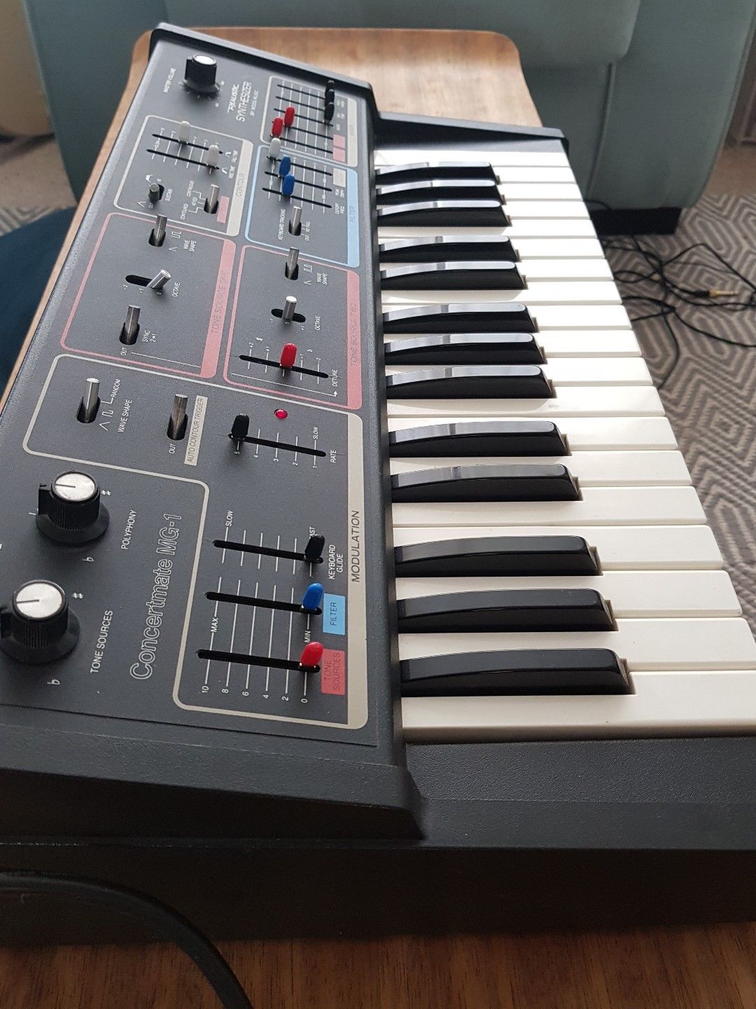 MATRIXSYNTH: Moog (Realistic Concertmate) MG-1 Vintage Analog Synth SN ...