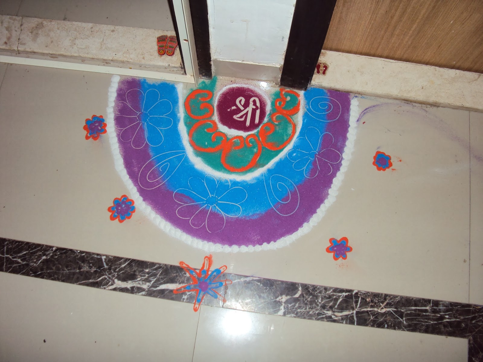 Mehandi and rangoli in Wakad, Pune.