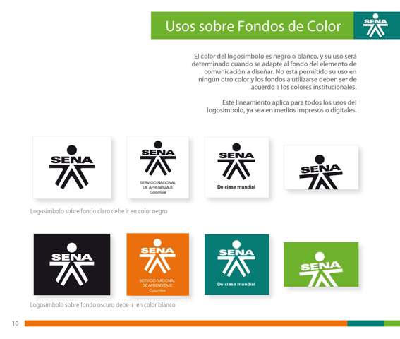 Centro Atención Sector Agropecuario: Cómo no debe usarse el logo SENA