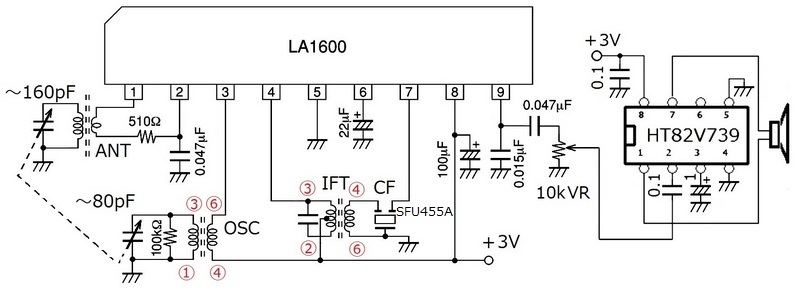 悠々趣味の日々: ラジオの製作（4） LA1600 によるAMラジオ