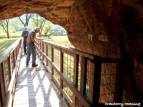 Cranberry Morning: Pier Natural Bridge Park - Rockbridge, Wisconsin