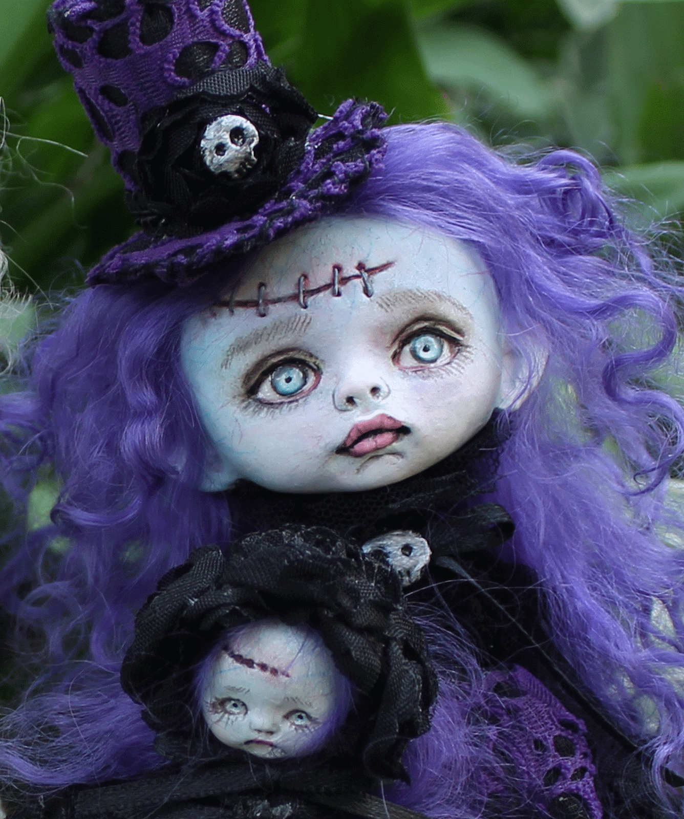 Anne Marie Gibbons Lil' Poes OOAK goth dolls and monsters.: Fiona ...
