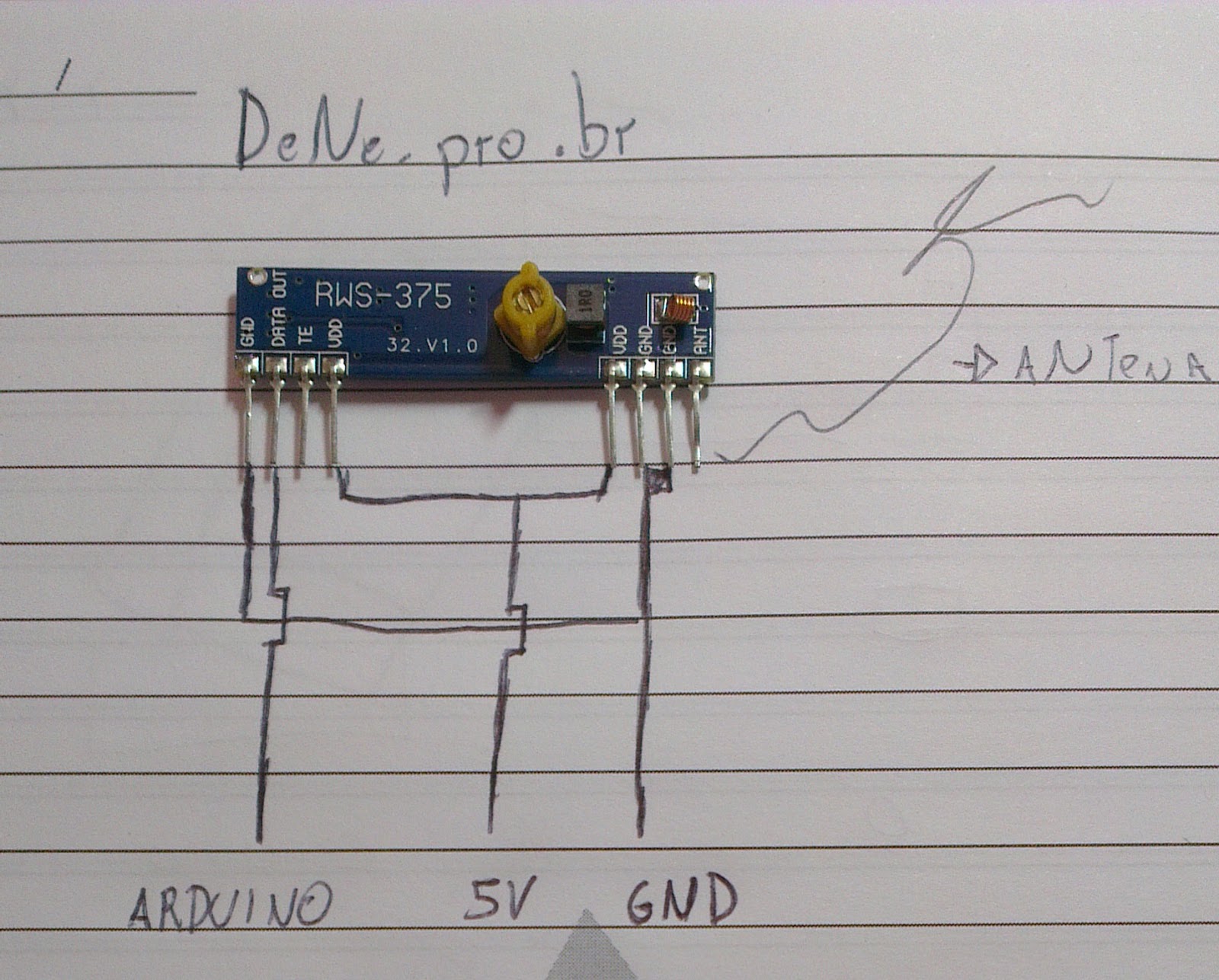 Dene Projetcs Sensores Sem Fio Arduino