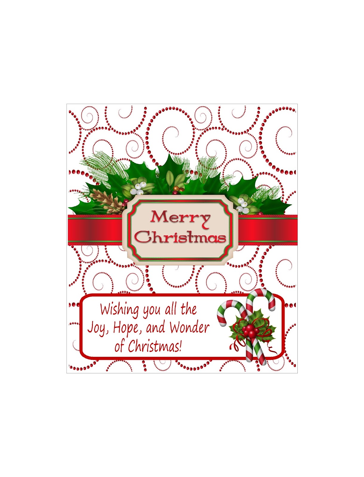 DIY Party Mom: Merry Christmas Printable Candy Bar Wrapper