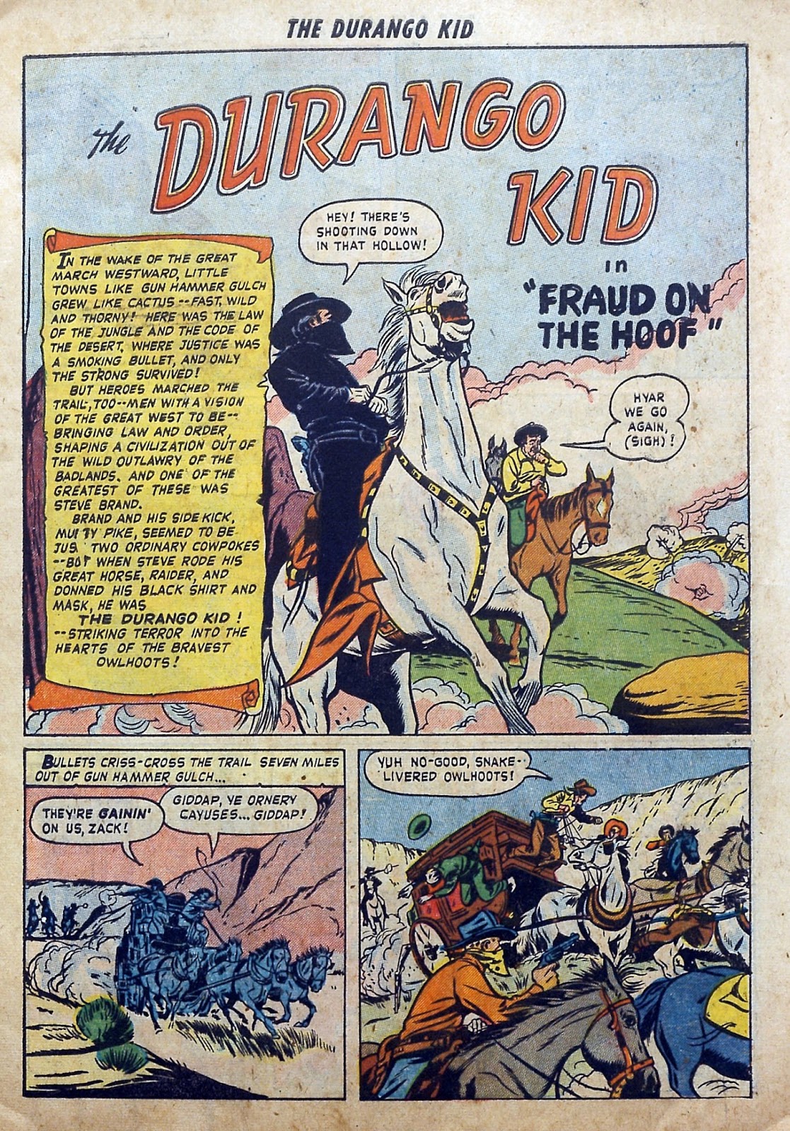 Old-fashioned Comics: DURANGO KID (Charles Starrett as the Durango Kid ...