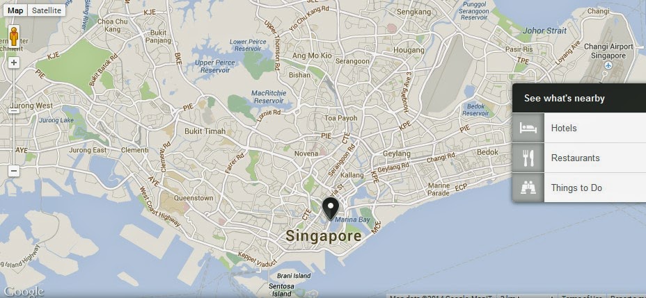 Merlion Park Singapore Location Map | Alexandra Meier
