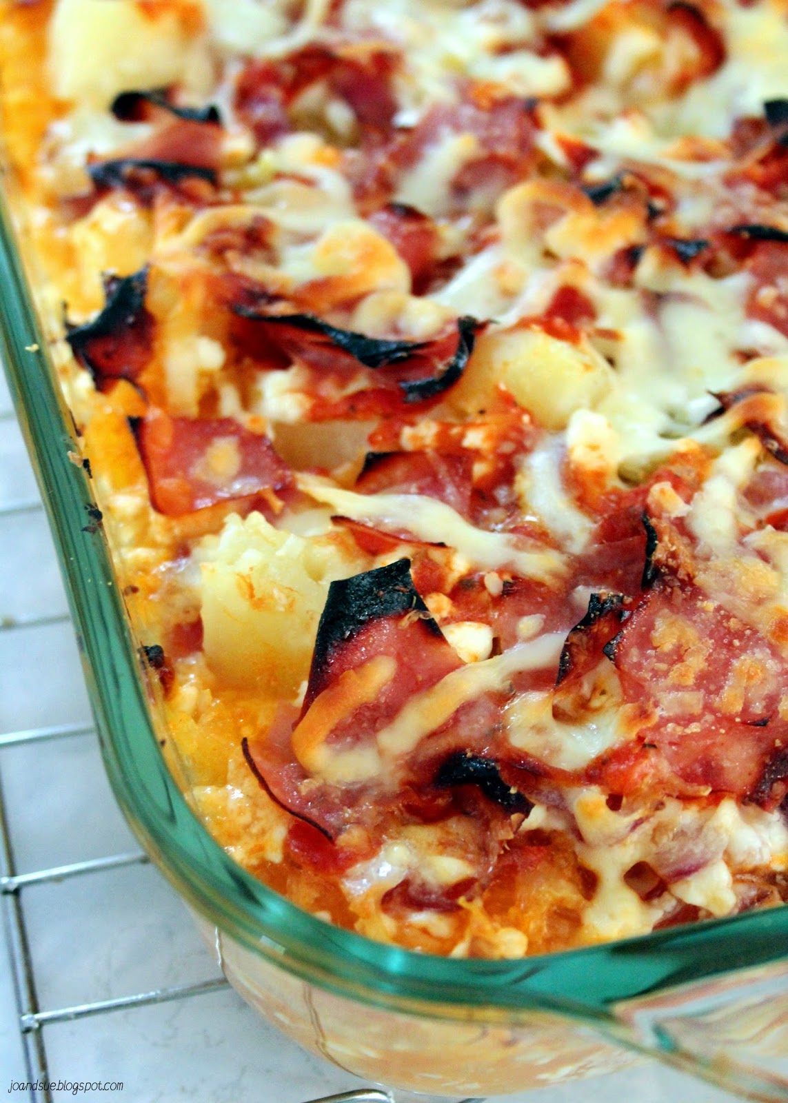 Jo and Sue: Hawaiian Spaghetti Squash Lasagna
