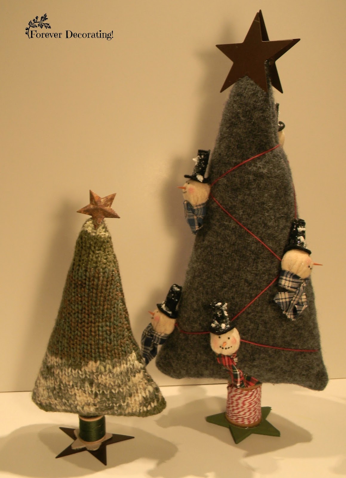 Forever Decorating!: The Cutest Wool Trees
