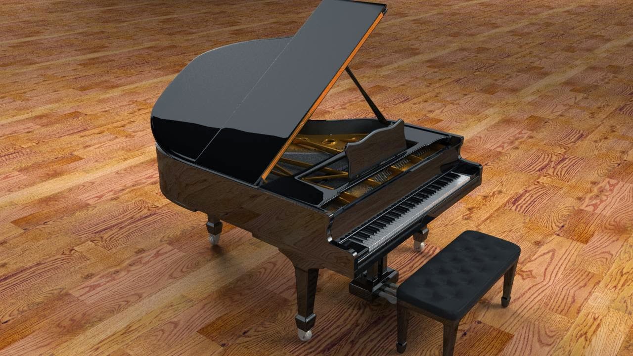 3D Modeling : Piano (Maya)