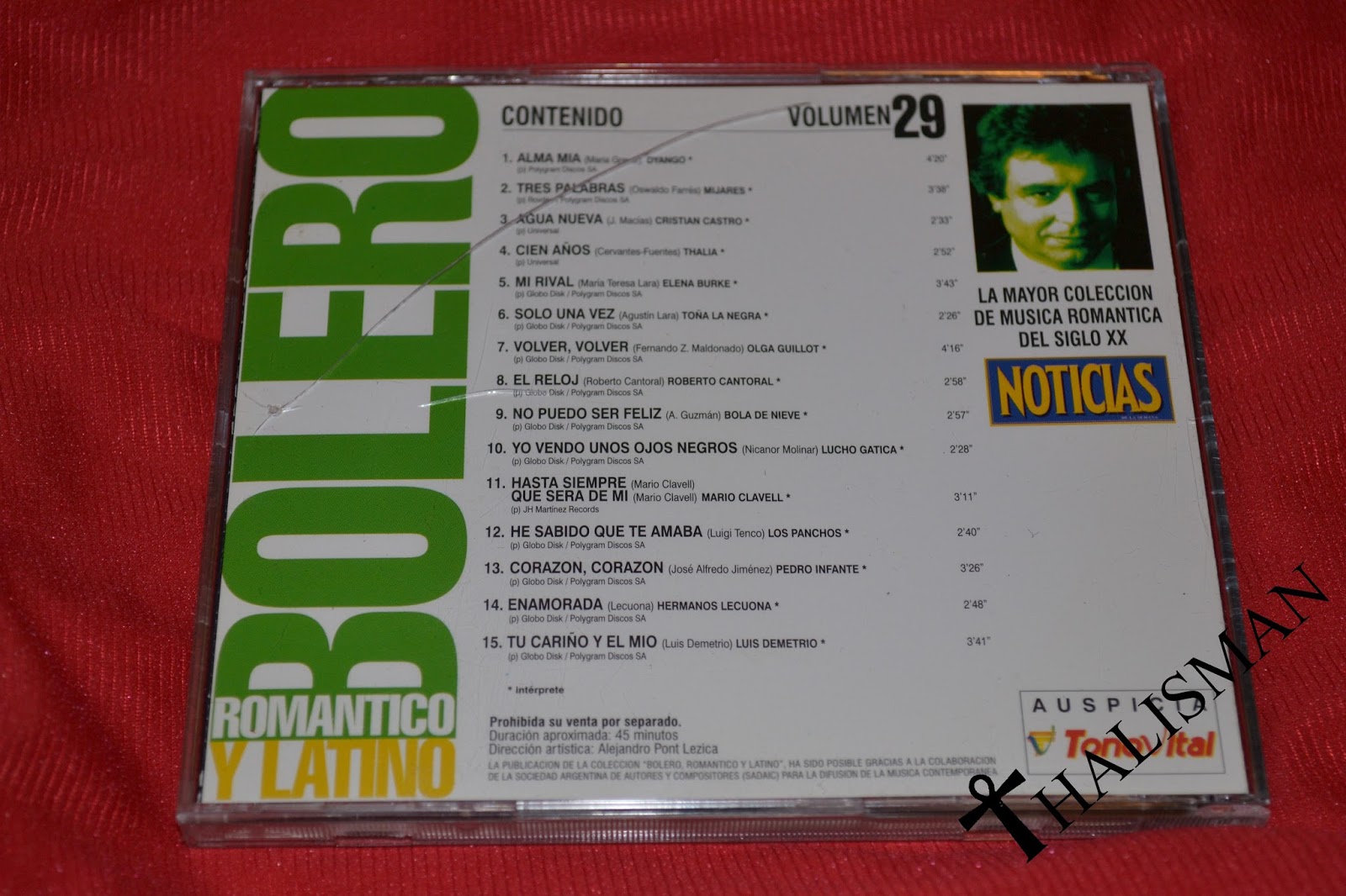 Museo Thalía en Nebraska: CD - Bolero Romantico Y Latino - Argentina