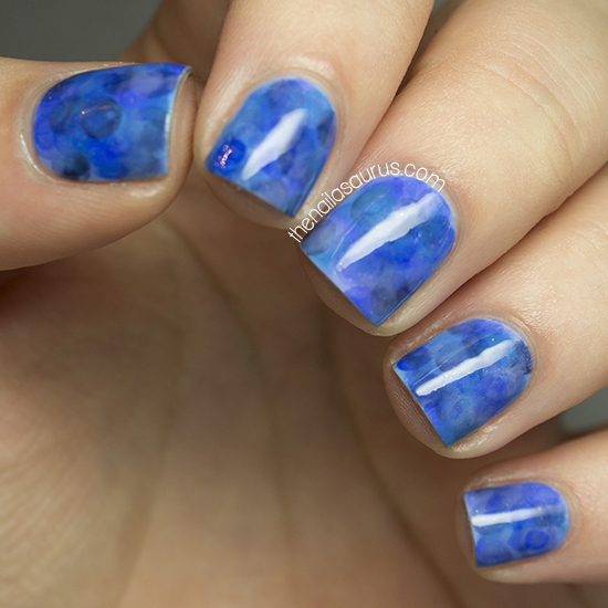 The Nailasaurus | UK Nail Art Blog - Blue Nimbus Nails - The ...
