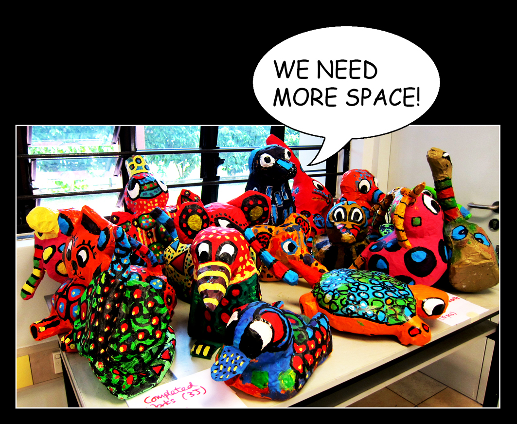 Composite Art Design Paper Mache Figurines P3 Composite Art Design Paper Mache Figurines P3