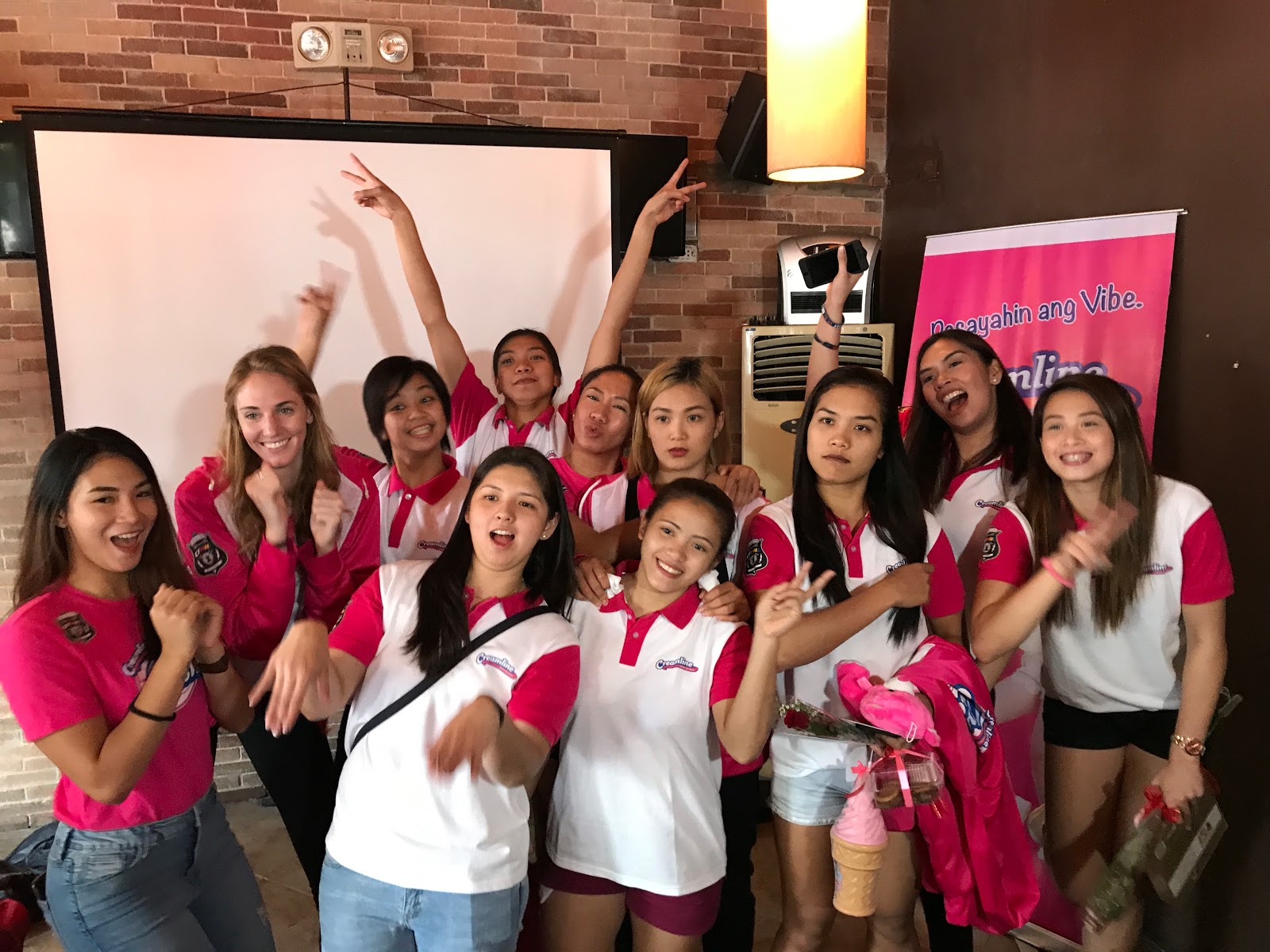 Alyssa Valdez with the Creamline Cool Smashers in Good Vibes Day with ...