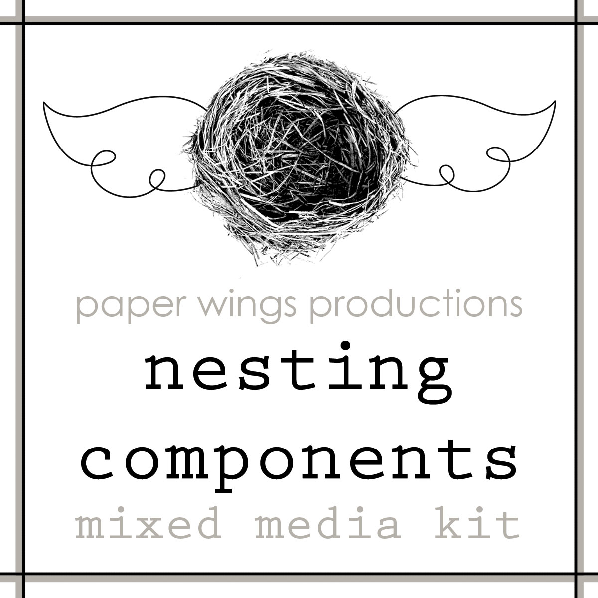 The Aviary: May Mixed Media Kit- Officially now called Nesting Components