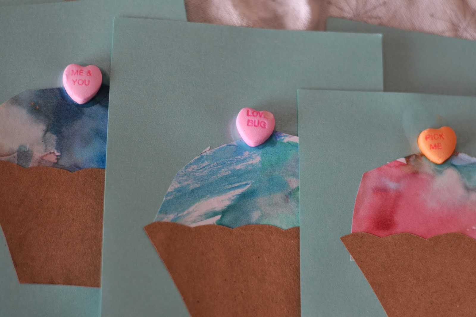From Cup to Cup: simple cupcake valentines (a kid craft)
