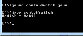 Lilis Suryani: Contoh Membuat Program Switch Menggunakan Bahasa Java