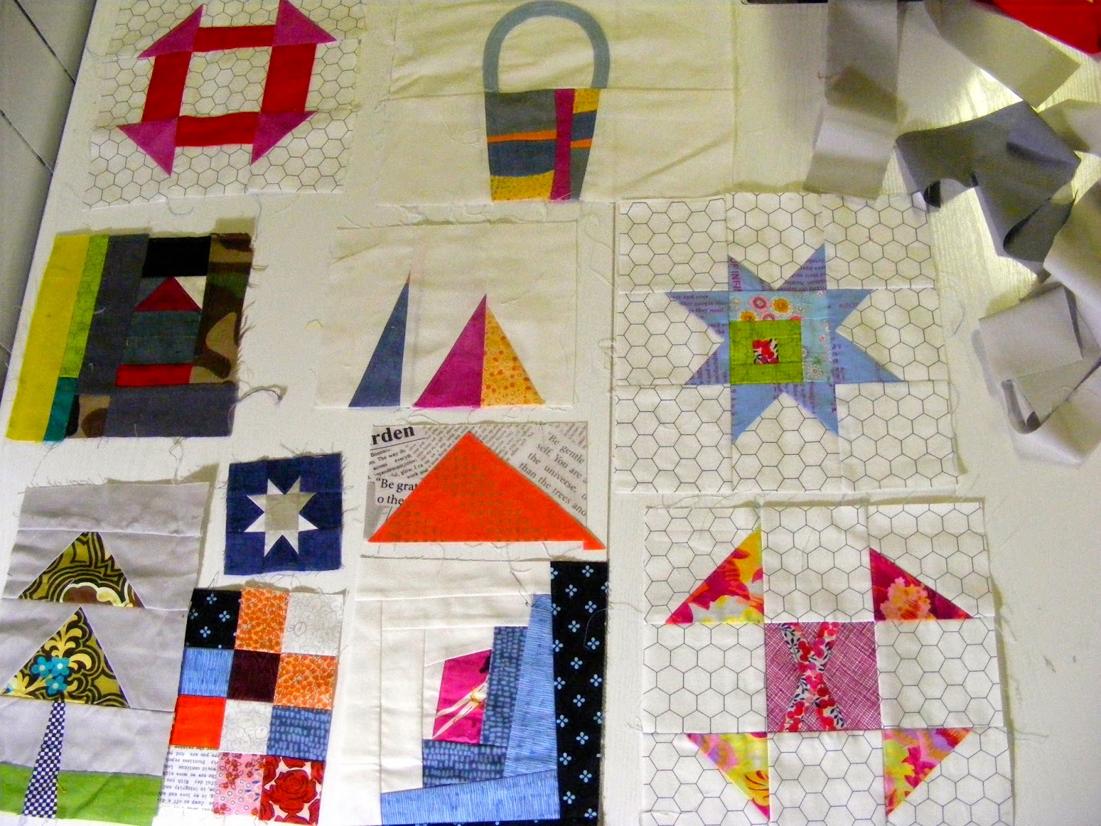 TIA CURTIS QUILTS: Improv Piecing Workshop Tomorrow (12 Nov 2014)