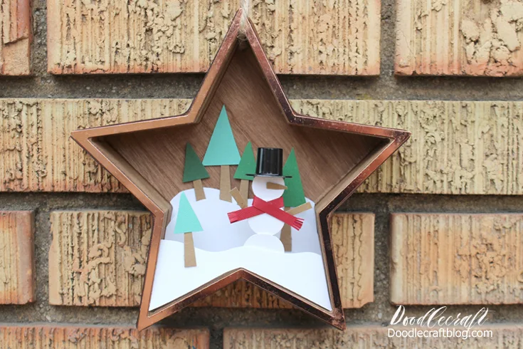 Layered Snowman Winter Scene Paper Craft!