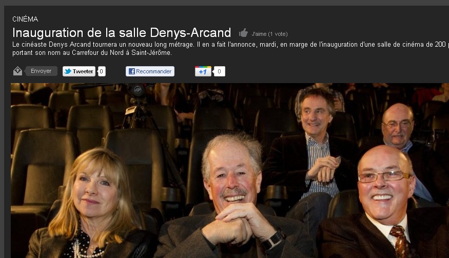 L'Esprit Vagabond: Cinéma et Hommages: Une seconde salle Arcand