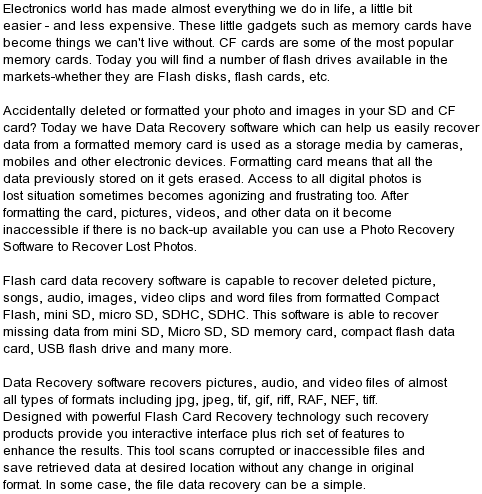 Memory Card Data Recovery Guide