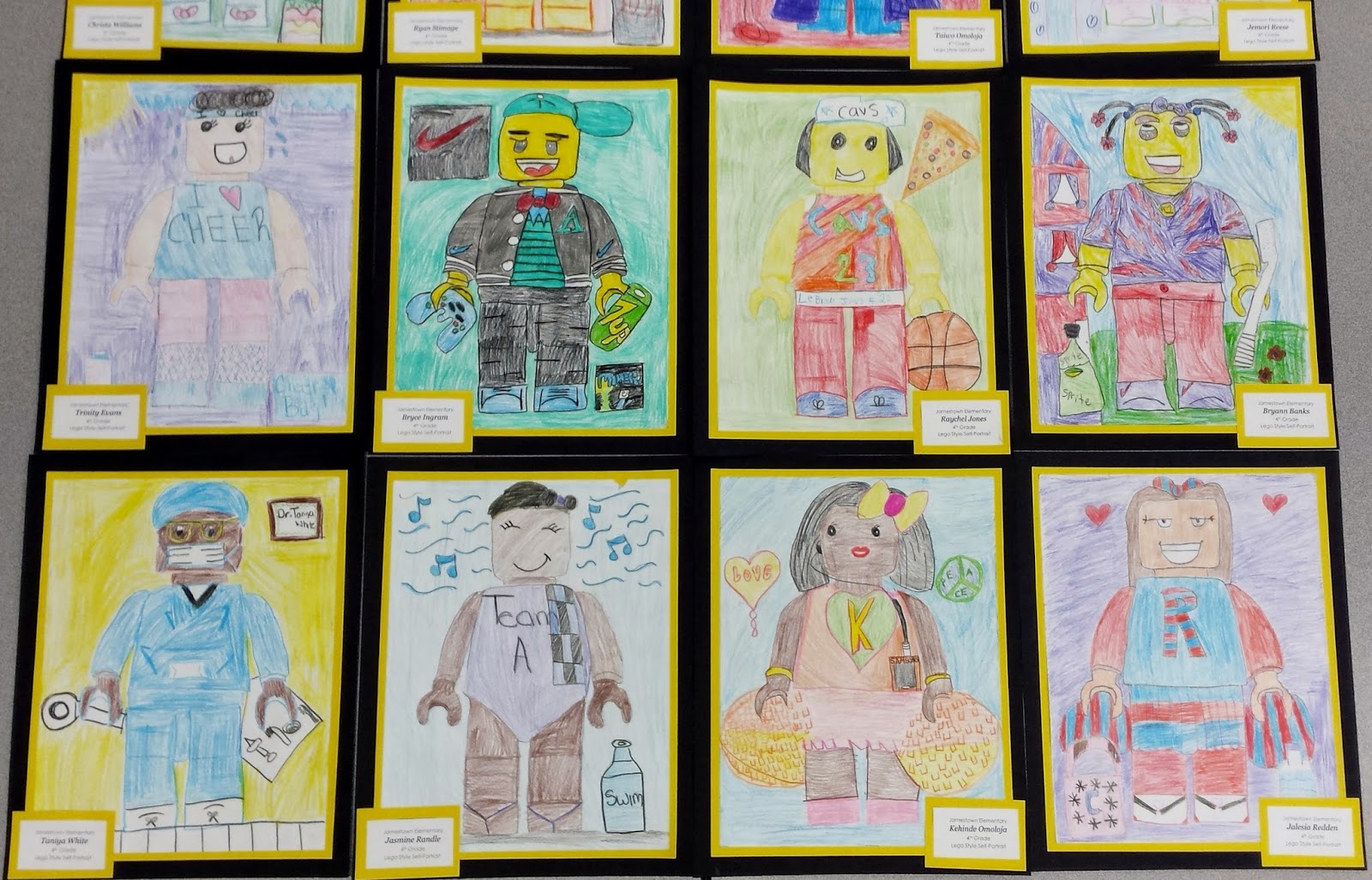 Mrs. Pearce's Art Room : Lego Style Self-Portraits