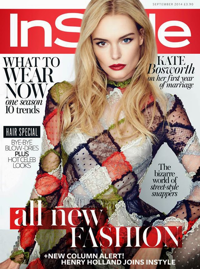 Kate Bosworth covers InStyle UK September 2014 - Emily Jane Johnston