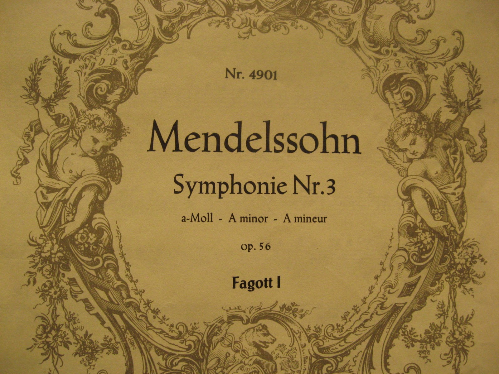 Bassoon Blog: Mendelssohn Symphony No. 3