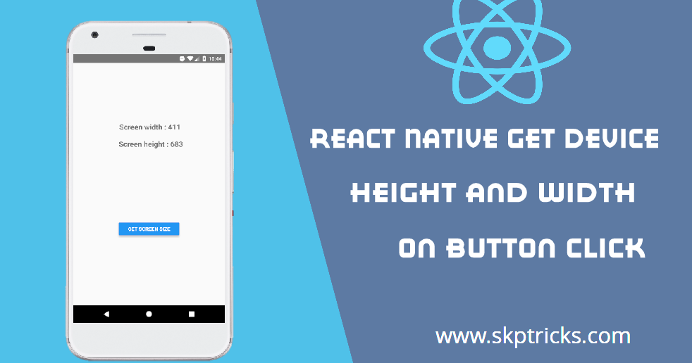 react-native-get-device-height-width-on-button-click-skptricks