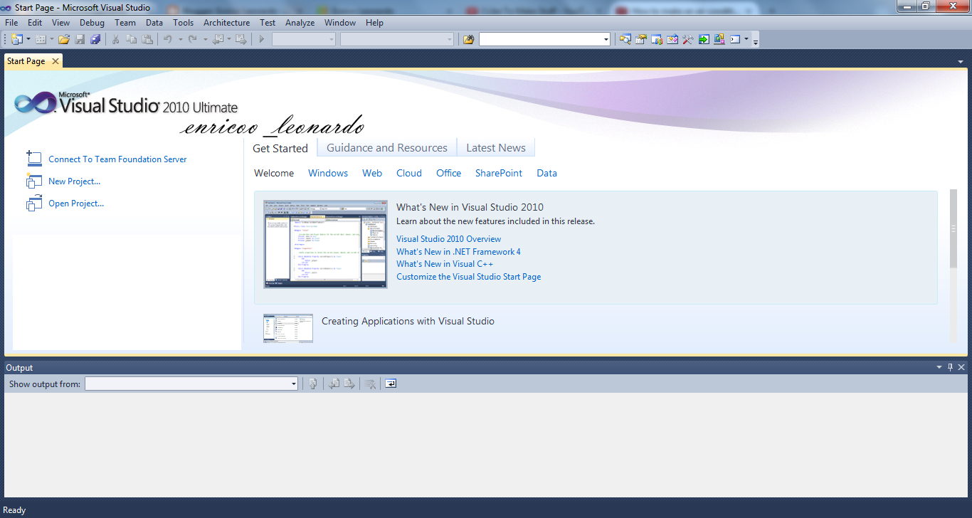 Cara Memulai/Menjalankan Microsoft Visual Studio C++ ~ None