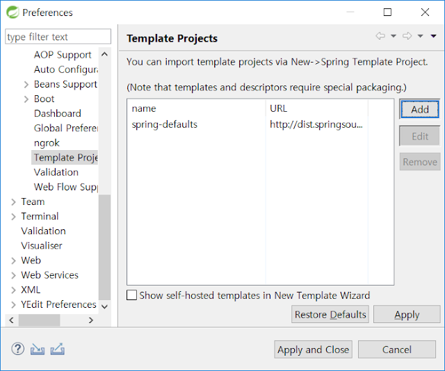 스프링(STS) Spring Legacy Project에서 Spring MVC Project가 안보일 때 : kuzuro