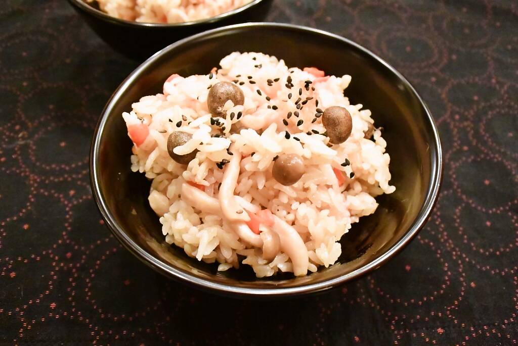 Recipes for Tom: Mukago ginnan gohan / steamed rice with mountain yam ...