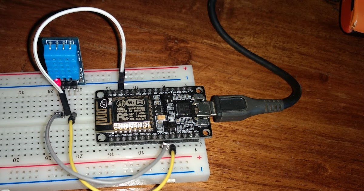 Arduino code for ESP8266 to take readings from DHT11 and upload them to ...