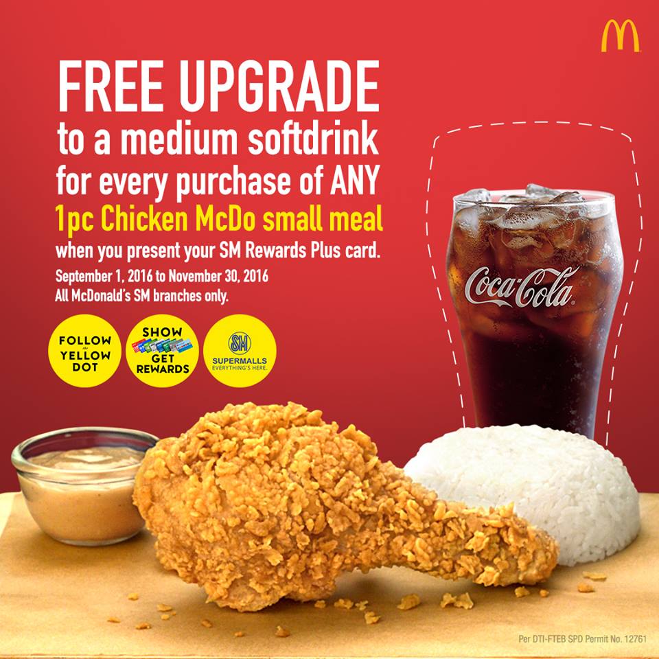 The Daily Talks: SMAC Treats: FREE Medium Drink Upgrade for Chicken ...