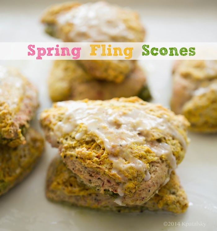 Spring Fling Scones - HealthyHappyLife.com