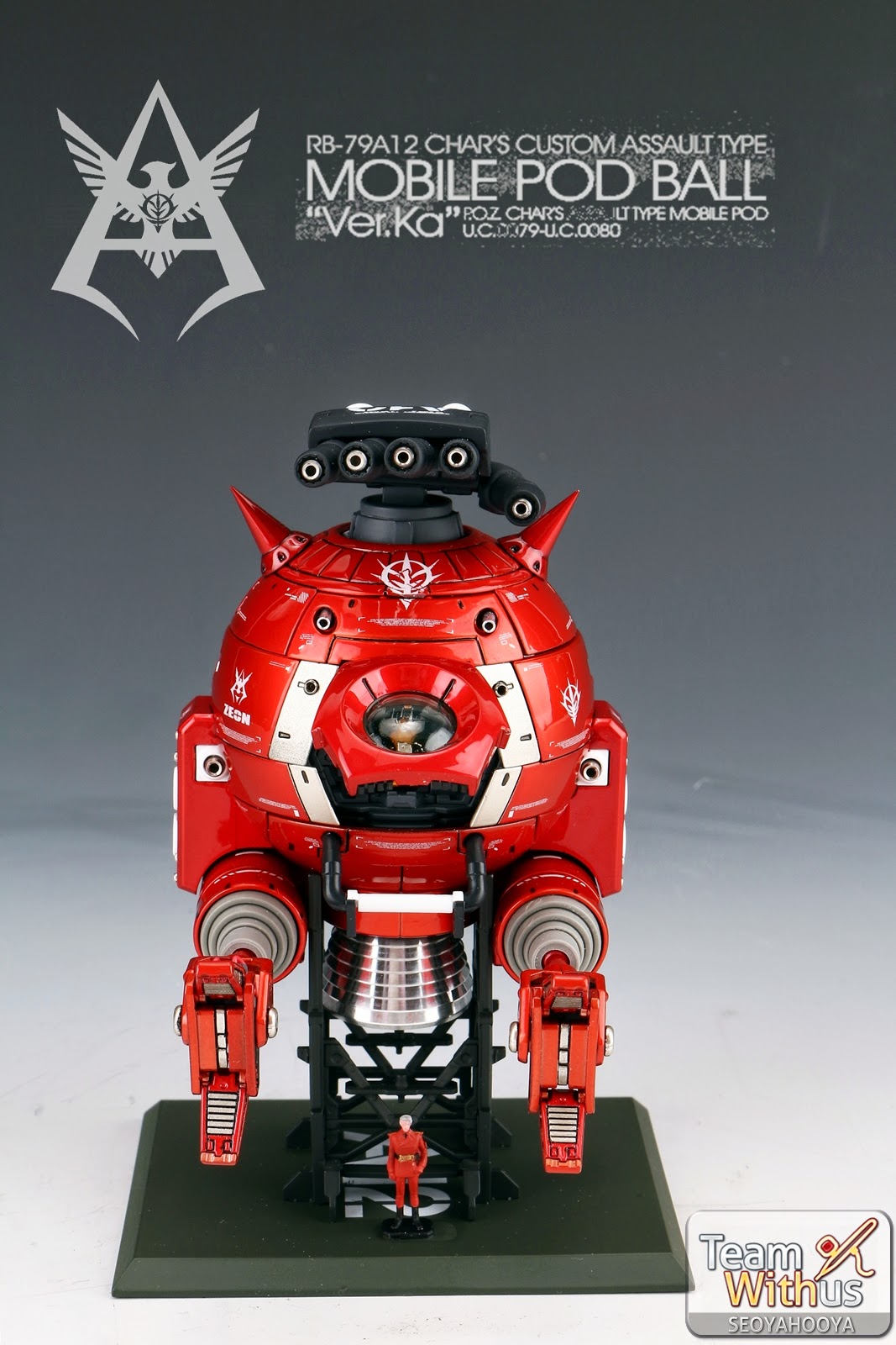 GUNDAM GUY: MG 1/100 RB-79A12 Char's Ball Assault Type - Custom Build