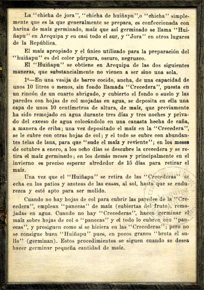 La Chicha de Guiñapo Historia y Tradición Arequipeña