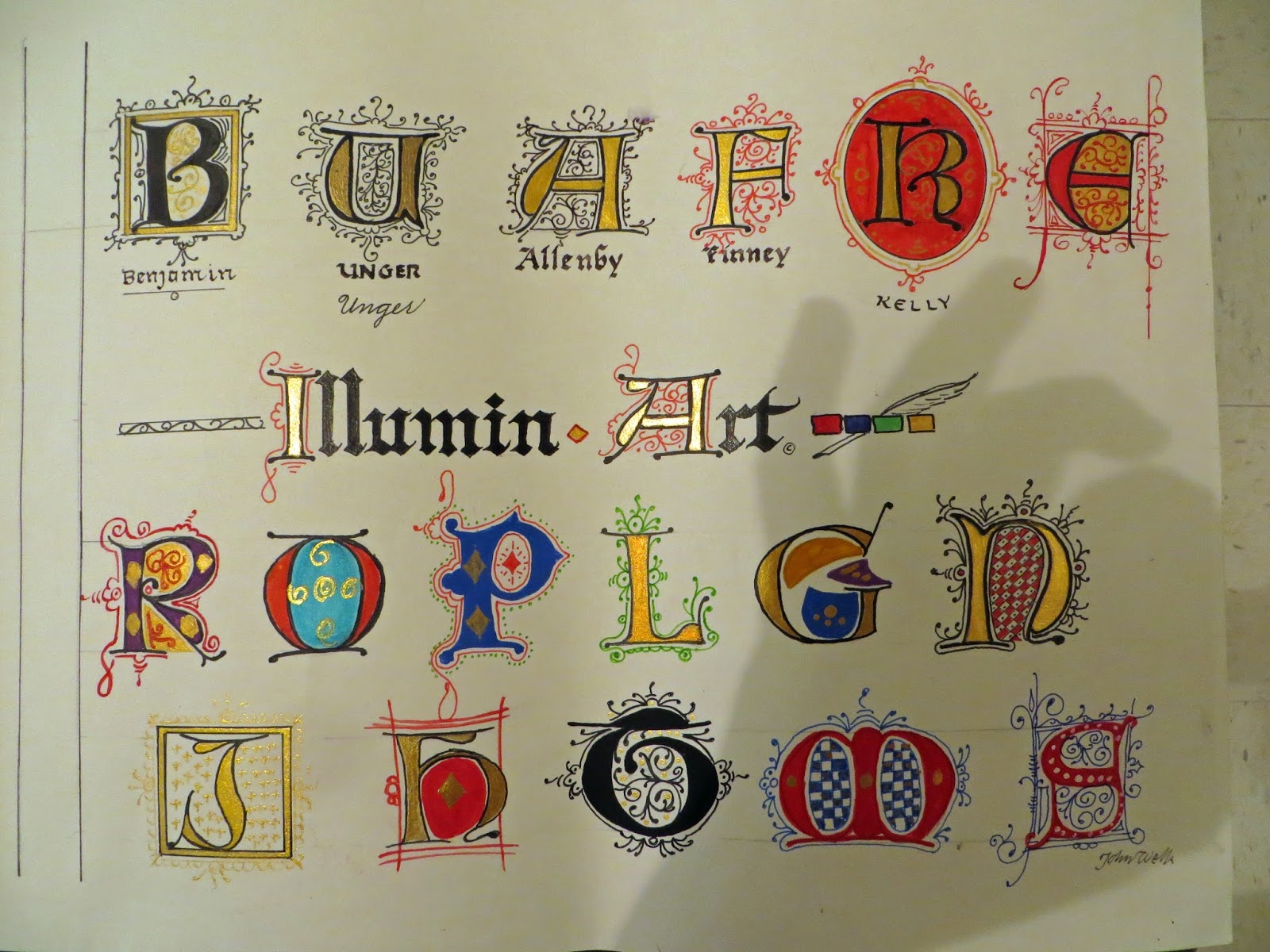 Dayton Calligraphy Guild-The Guild of the Golden Quill