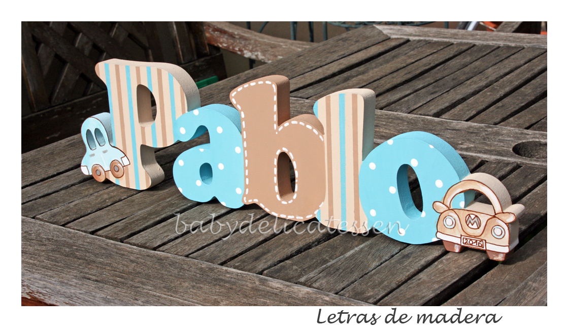 BABY DELICATESSEN LETRAS DE MADERA: PABLO